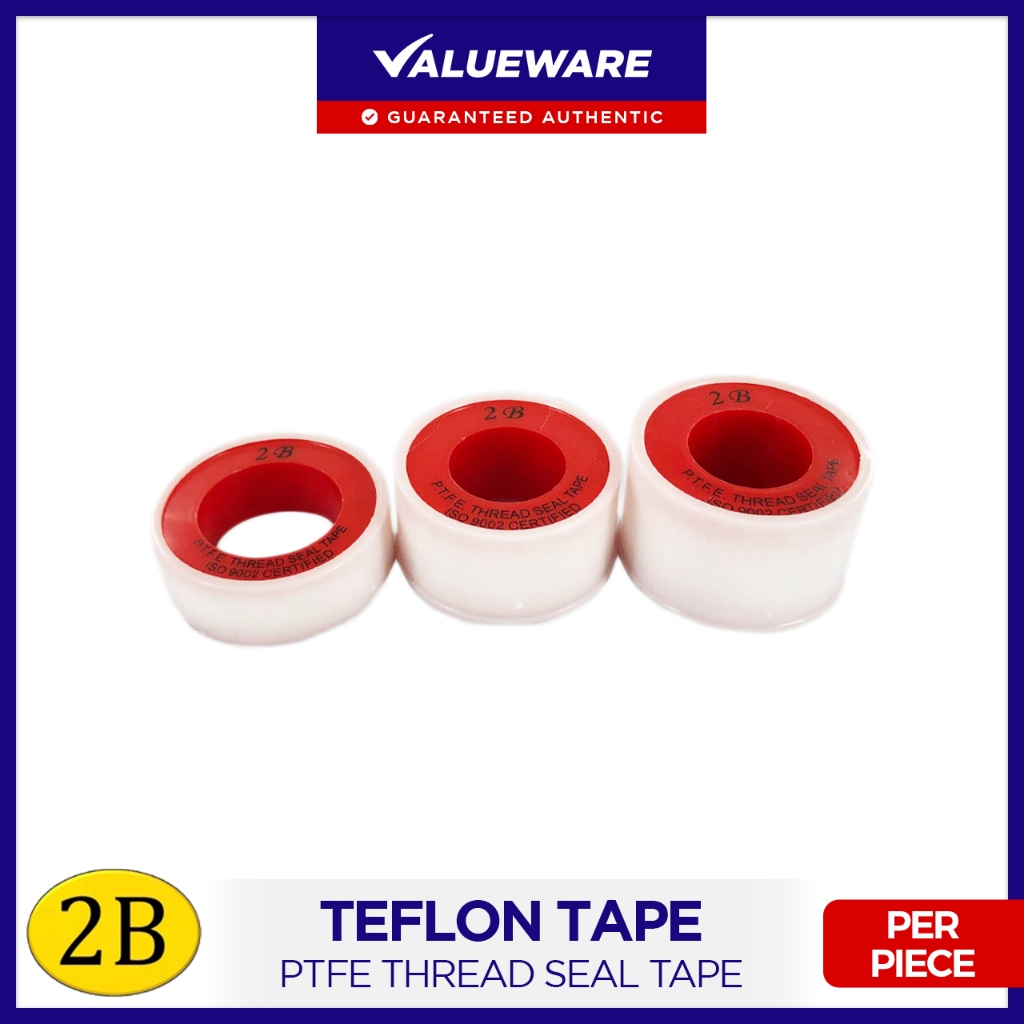 2B Teflon Tape | 1" / 3/4" / 1/2" (Per Piece) - PTFE / Thread Seal ...