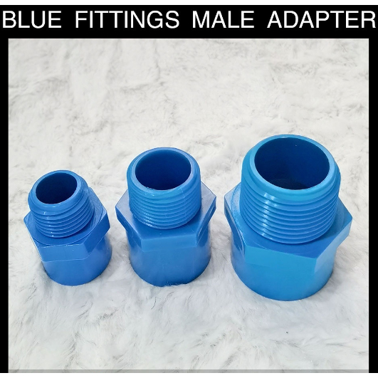 HEAVY DUTY POLY Blue Adapter Male Female Adaptor M F Waterline Fittings ...