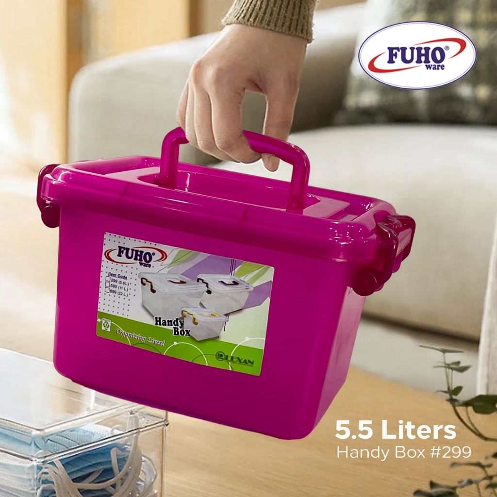 1pc FUHO 5.5L Plastic Handy Box #299 | Shopee Philippines
