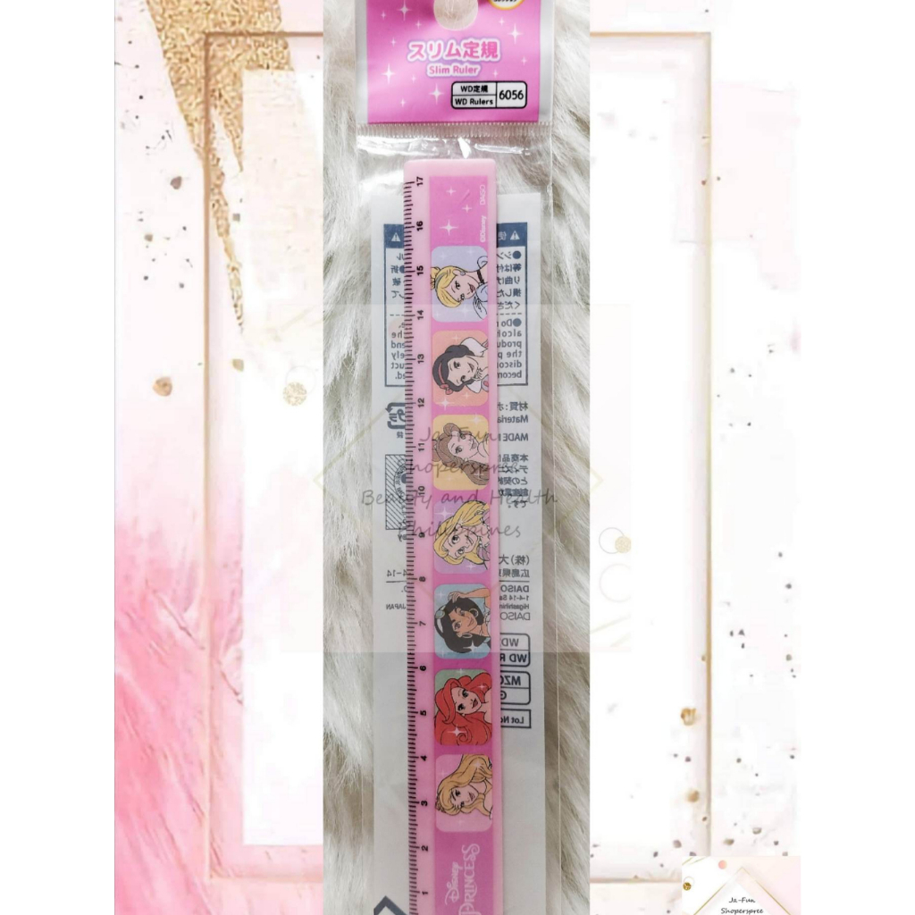 DISNEY PRINCESS SLIM RULER ( AUTHENTIC JAPAN DAISO QUALITY ) | Shopee ...