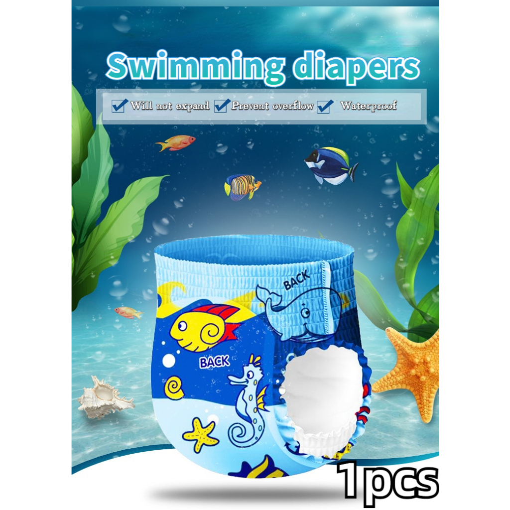 1pcs Baby Swimming Diapers Waterproof Baby Swim Diapers Pull Up Pants ...