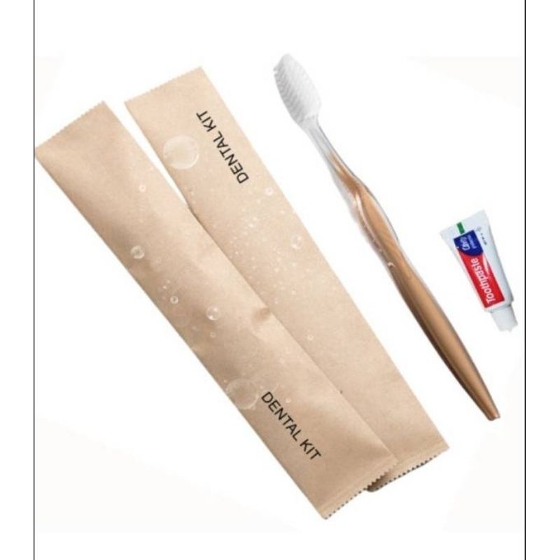 Dental kit, hotel amenities, 10pcs, in paper packaging | Shopee Philippines