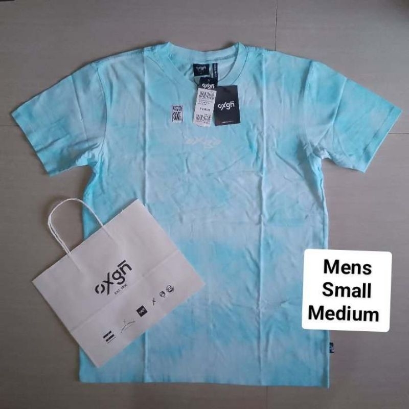 Mens Oxygen Tie Dye Easy fit Tee (Mint Blue)Ready To Ship Tomorrow ...