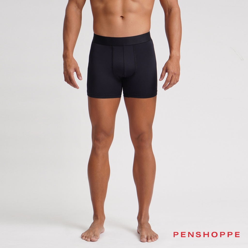 Penshoppe Core Activewear Boxer Brief For Men (Black) | Shopee Philippines