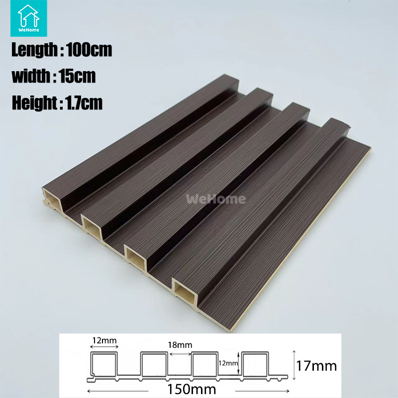 WeHome WPC Wall Panel Wood Wallpaper Sticker Waterproof Grille Design ...