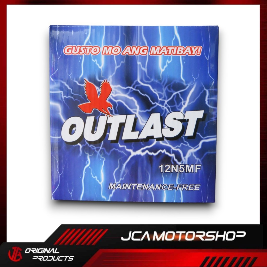 ORIGINAL OUTLAST MOTORCYCLE BATTERY 12N5MF (120x70x130mm) FOR MIO ...
