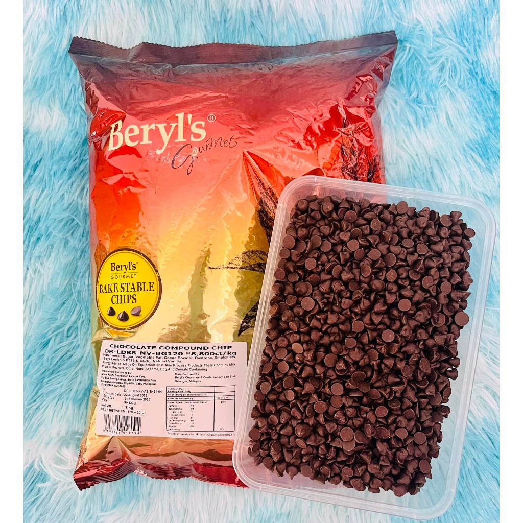 BERYL's Dark Compound Chocolate Chips (8800cts) | Shopee Philippines