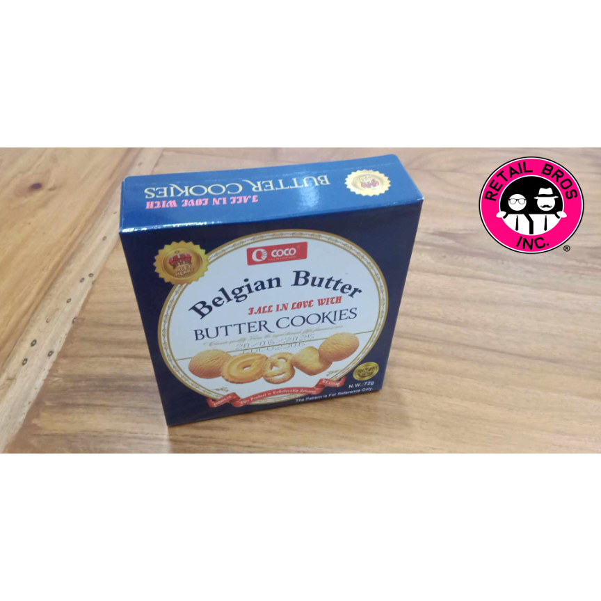COCO Belgian Butter Cookies & Chocolate Flavor Assorted Shape Cookies ...