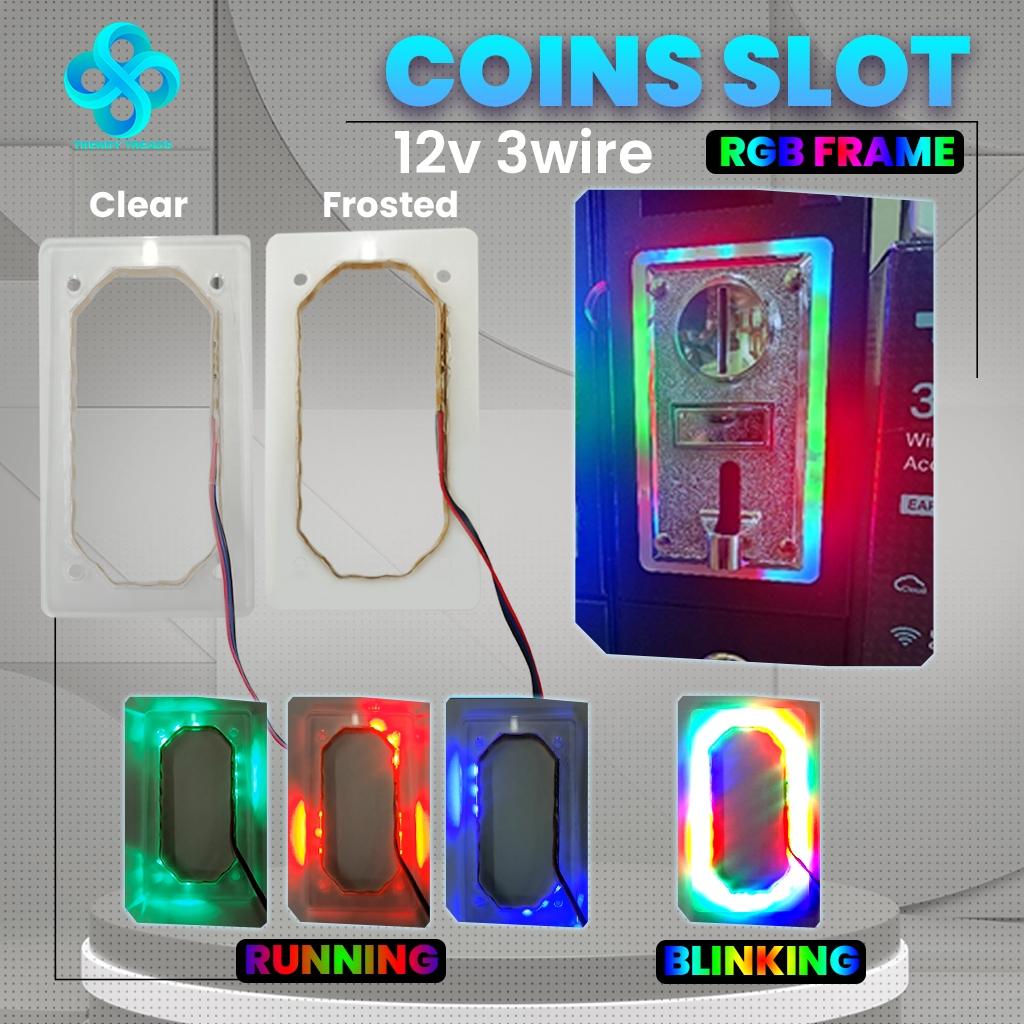 Coinslot Led Light Frame Universal Coinslot Decorative Frame Coin Slot ...