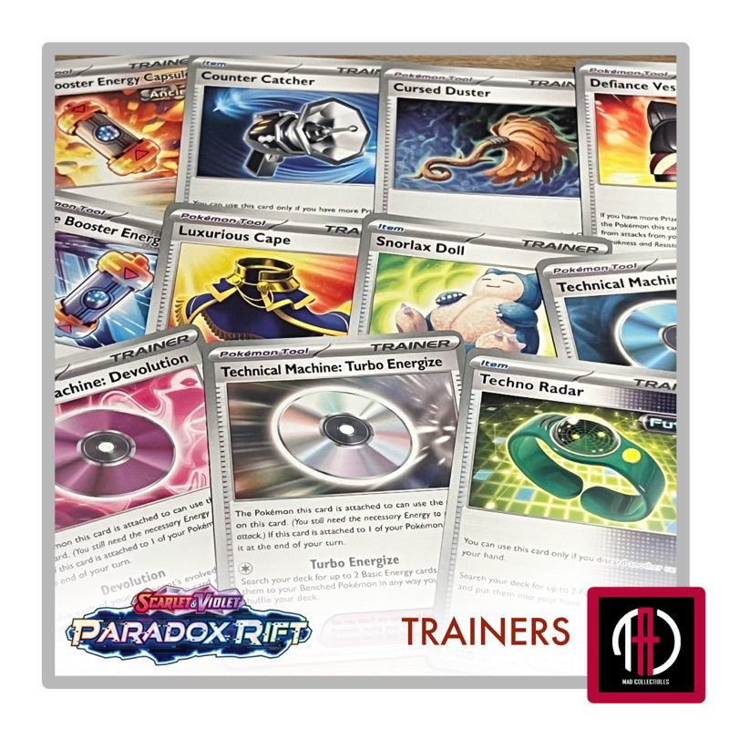 Pokemon TCG Singles - Scarlet Violet Paradox Rift Trainer Cards ...