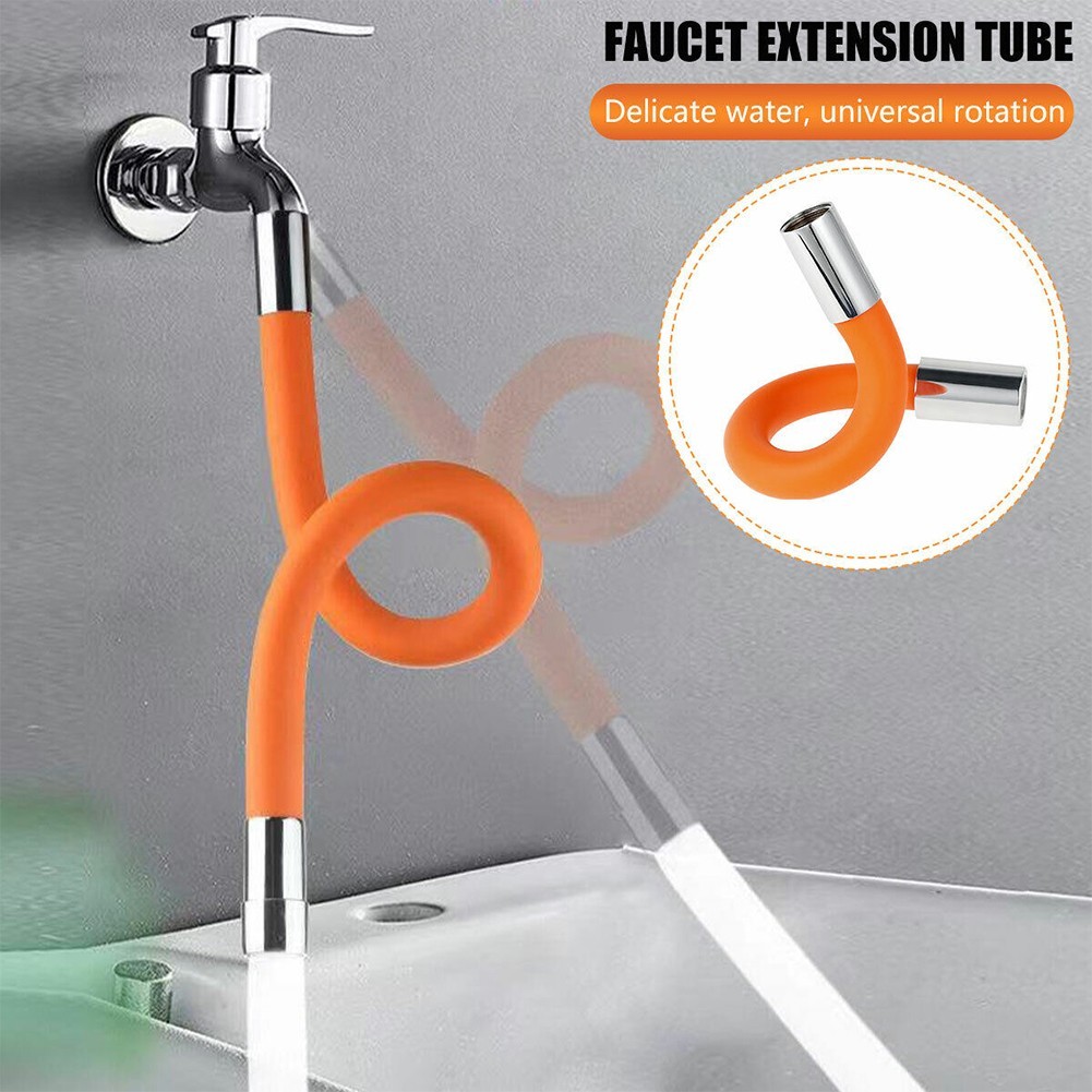 ZH361 50CM Faucet Extension Extender 360° Flexible Water Faucet Pipe ...