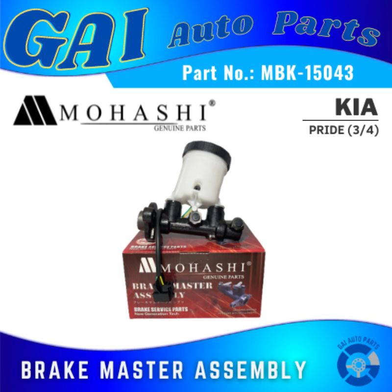 Brake Master Assembly ¾ for KIA Pride (MBK-15043) MOHASHI Genuine Parts ...