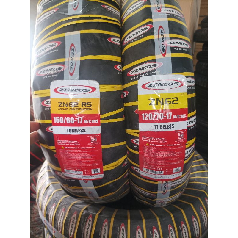 ZENEOS ZN62 Sport Edition 120/70'17 / 160/60'17 Set | Shopee Philippines