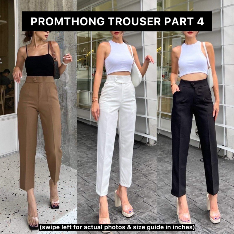PART 5 BKK PROMTHONG TROUSER SLIM PANTS | stylememnltees | Shopee ...