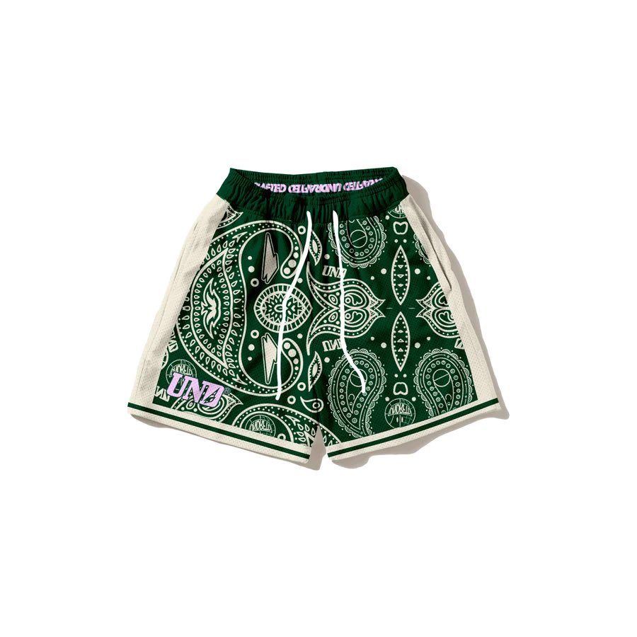 ALL LOCAL BRAND - Undrafted "BANDANA V2 FREAK" Mesh Men Short (Green ...
