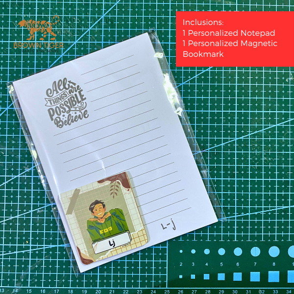Personalized Notepad with Personalized Magnetic Bookmark for Personal ...