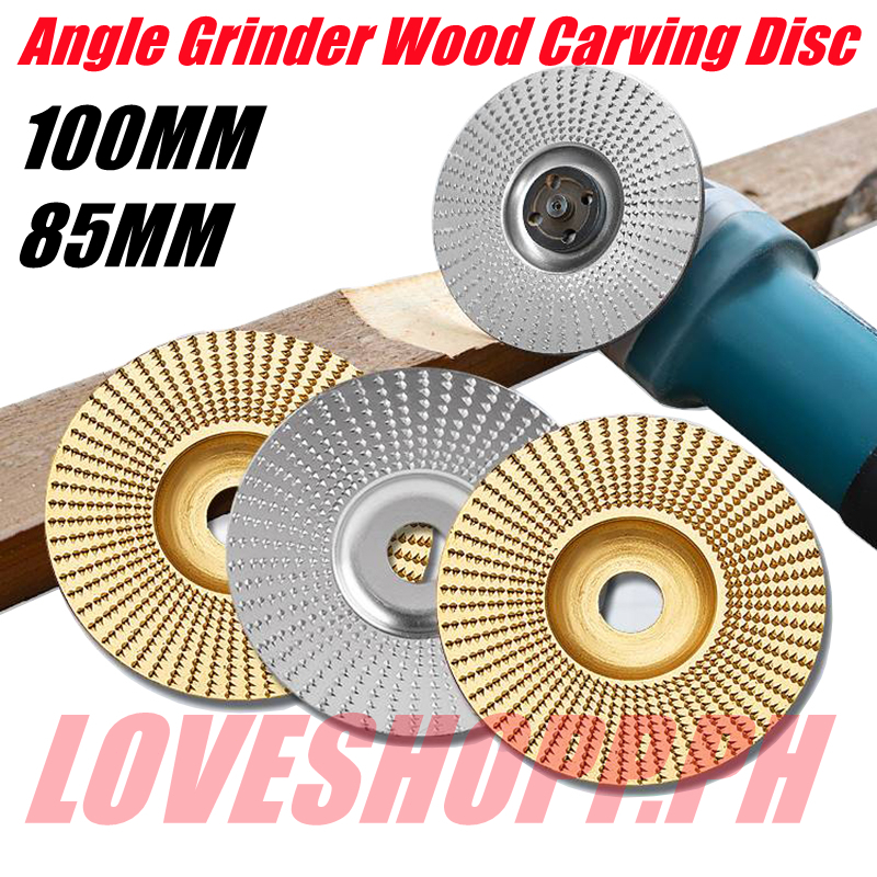 4 Inch Angle Grinder Wood Carving Disc Set Stump Tool Grinding Wheel ...