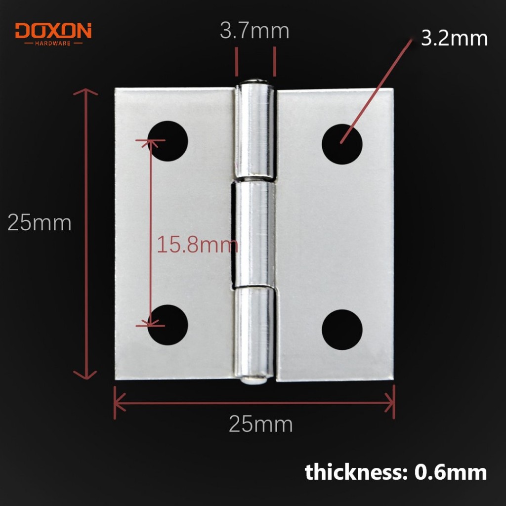 DOXON Hinges with Screws (2pcs) Door Hinges Stainless Steel Hinge for ...