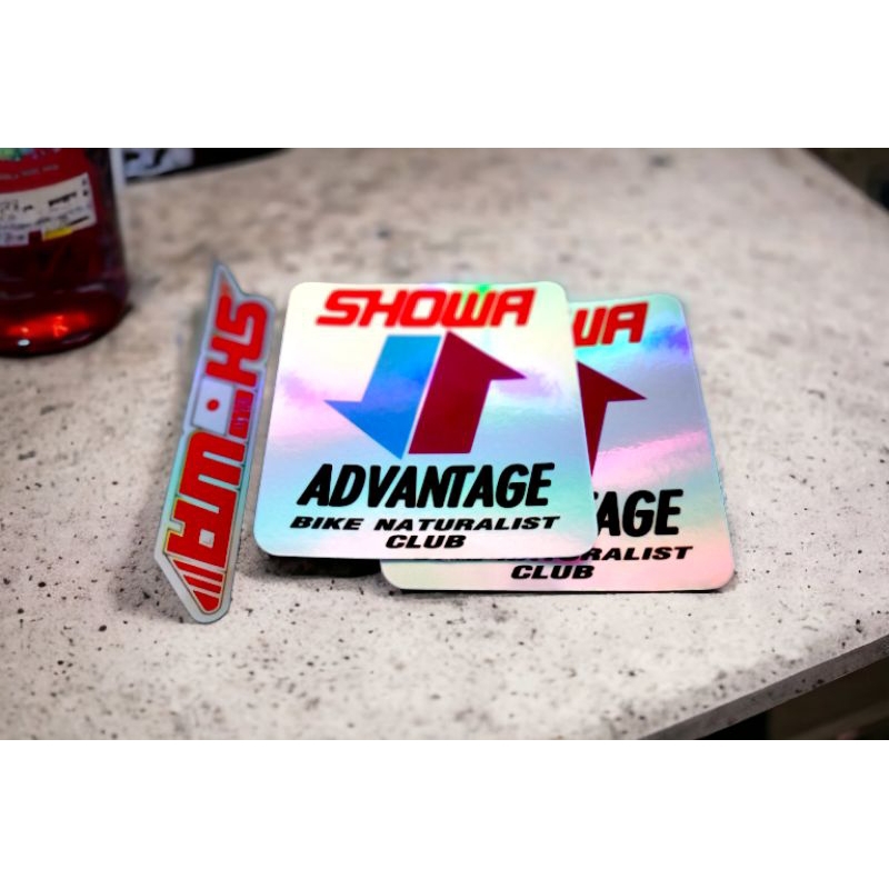 SHOWA HOLOGRAPHIC STICKER SET 3PCS | WATERPROOF NON-FADING VINYL ...
