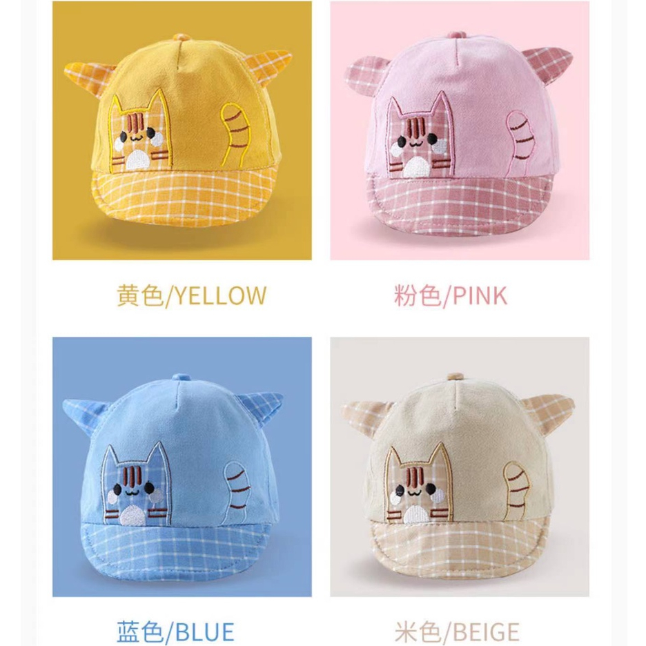 BGC Cotton Kids Baseball Cap Fishion Cute Cat Cap Outdoor Size 46 cm ...