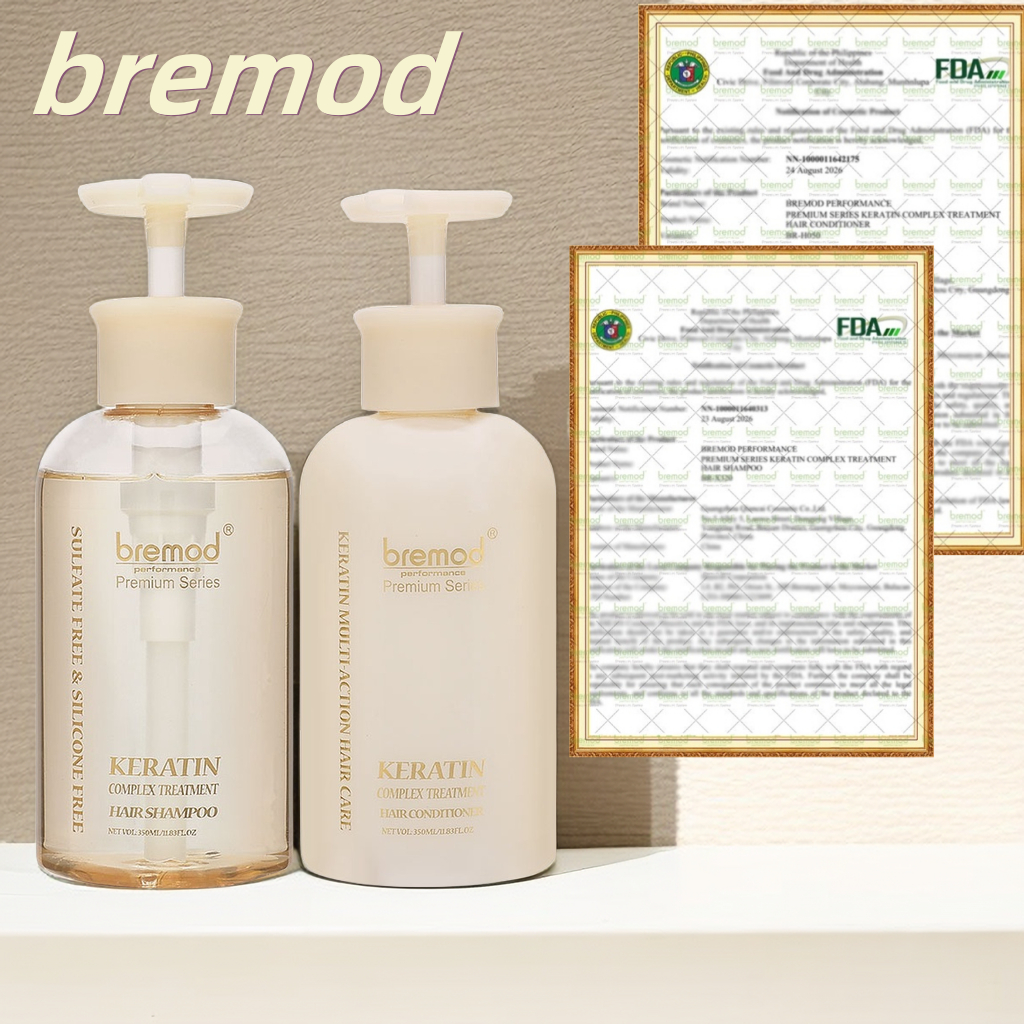 Bremod Premium Hair Keratin Complex Treatment Shampoo Conditioner Care ...