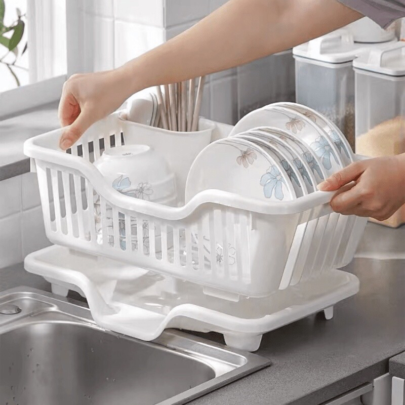 Minimalist Dish Drainer Rack space saver aesthetic kitchenware | Shopee ...