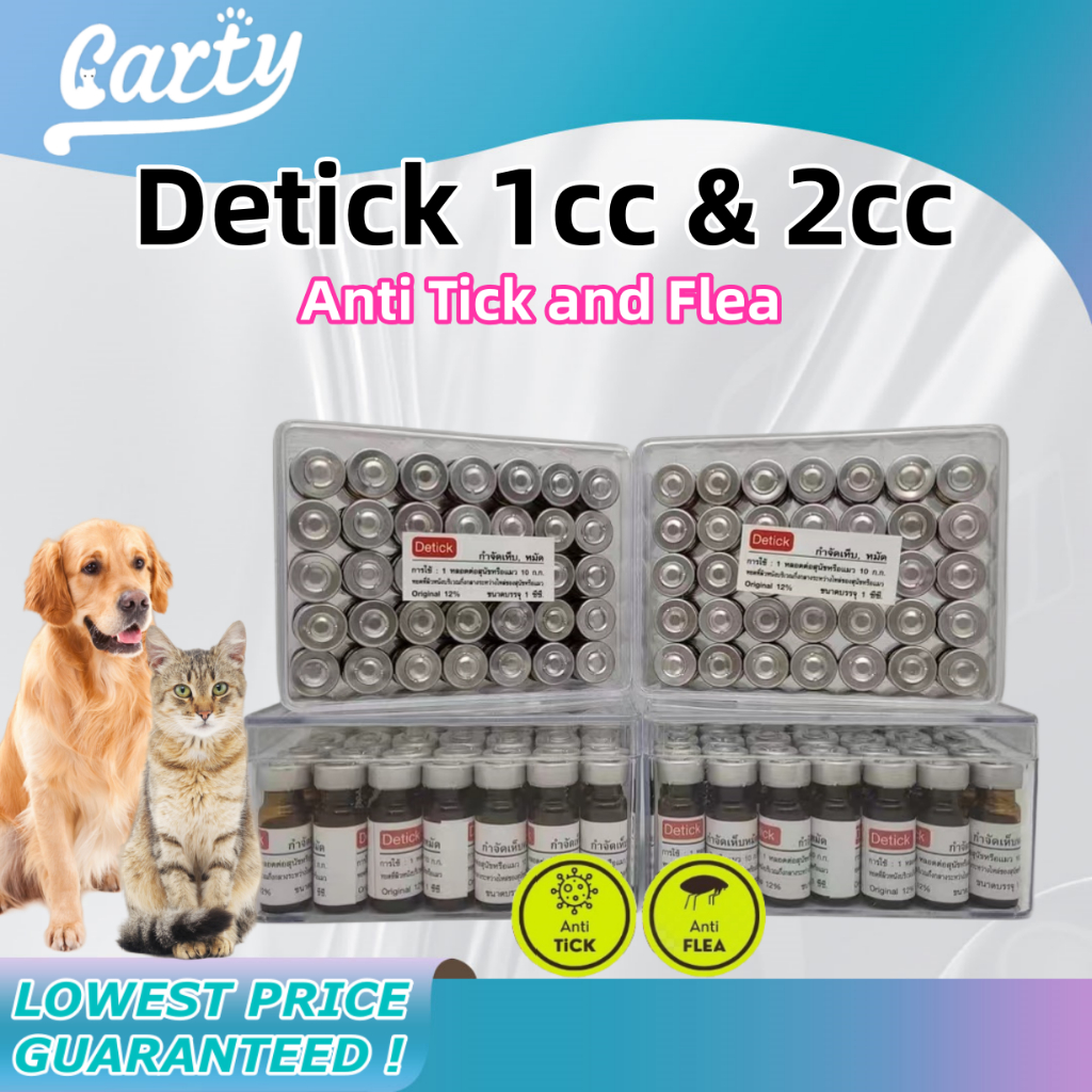Detick 1cc and 2cc Anti Ticks & Fleas Spot on Solution Wholesale for ...