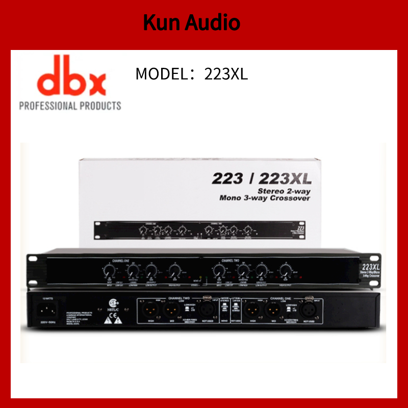 DBX 223XL/223XS stereo 2-channel/mono 3-channel crossover for speakers and amplifiers | Shopee ...