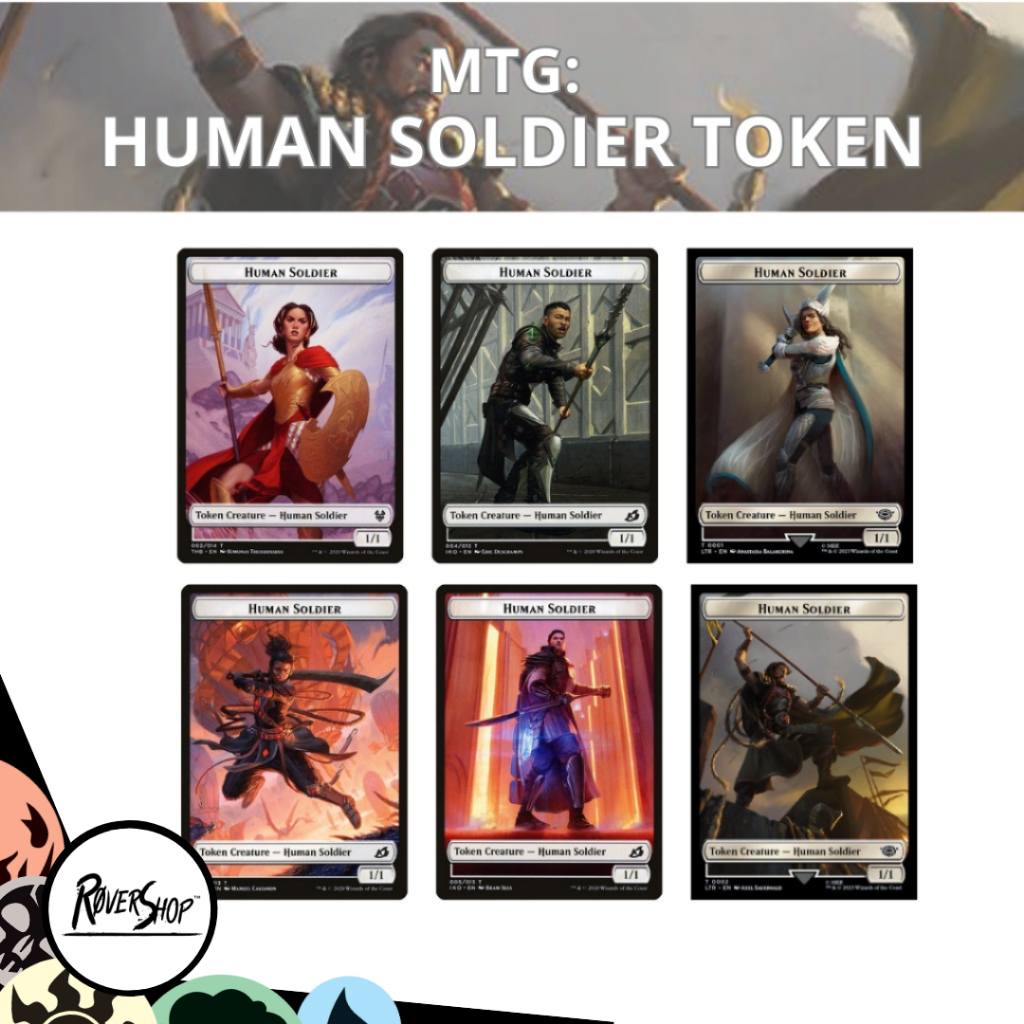 Magic The Gathering MTG Tokens : Human Soldier Token | Shopee Philippines