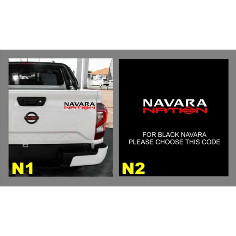 Navara Nation Sticker for Nissan Navara Tailgate | Shopee Philippines