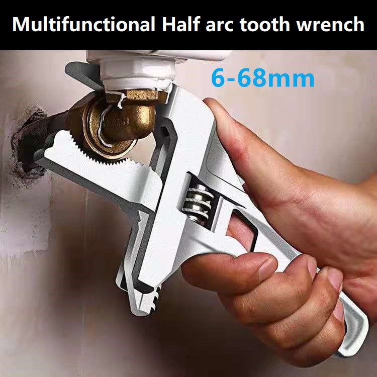 6-68mm Universal adjustable spanner Large Opening Wrench Aluminum Alloy ...