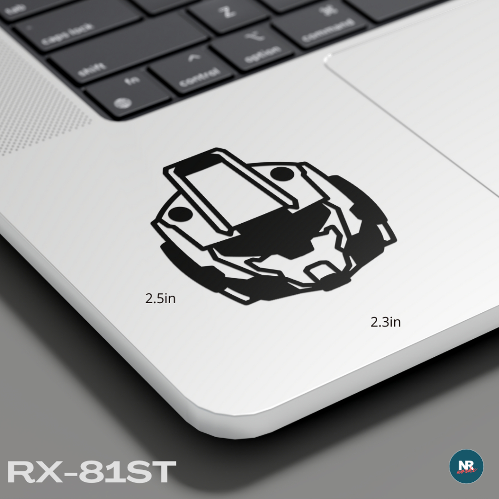 RX-81ST Gundam Gunpla Mobile Suit Mecha Anime Vinyl Decal Waterproof ...