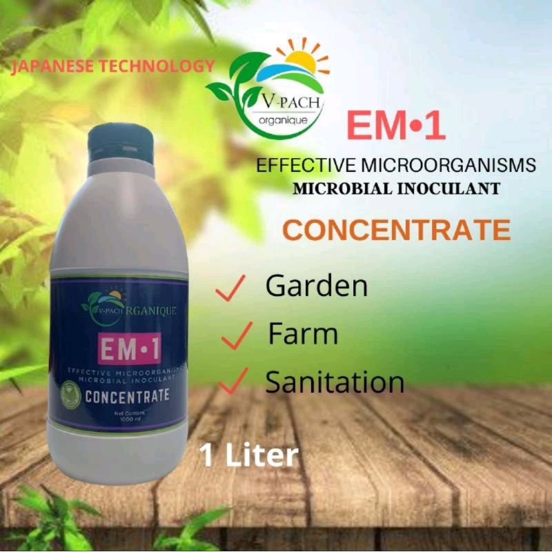 V-Pach EM-1 Effective Microorganisms Microbial Inoculant 1Liter (Japan ...