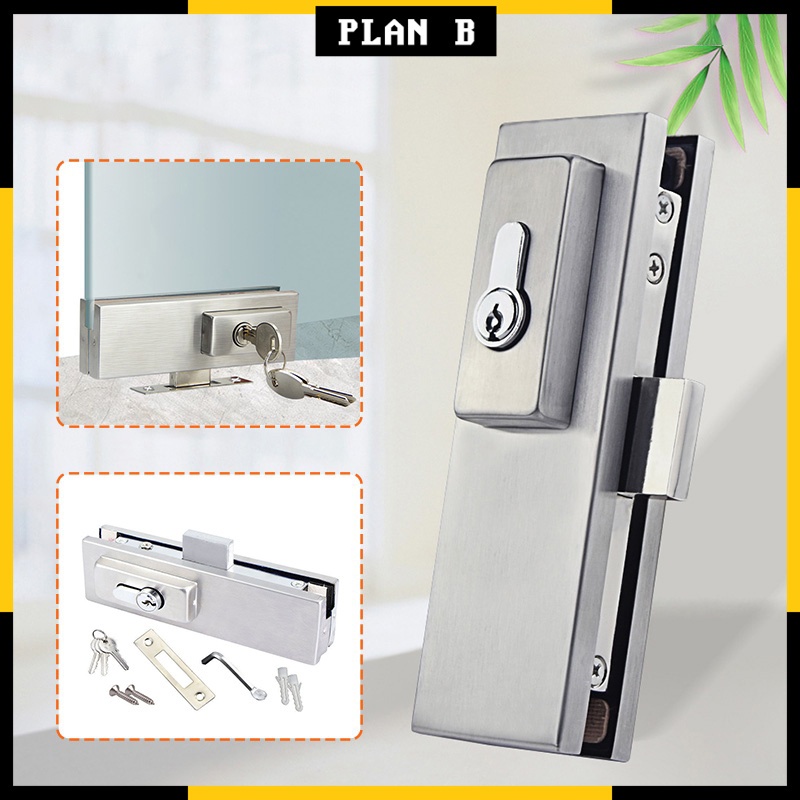 Glass Door Patch Lock Bottom Patch Lock Stainless Steel Glass Door ...