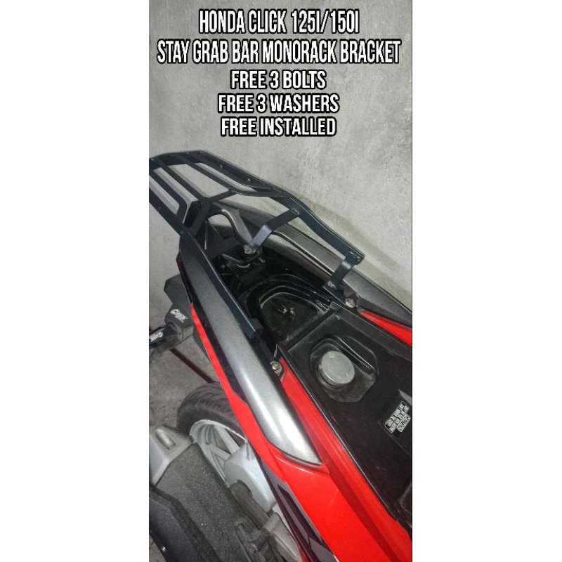 HONDA CLICK 125i BRACKET STAY GRAB BAR FOR TOP BOX | Shopee Philippines