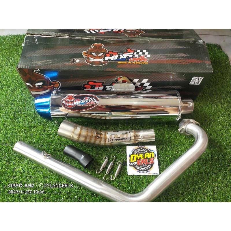 POWER PIPE W/SILENCER FOR RAIDER 150 HUN RACING MONKEY | Shopee Philippines