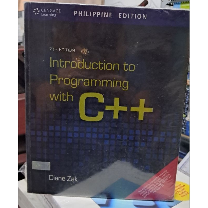 Introduction to Programming with C++ 7th Edition Diane Zak Original ...