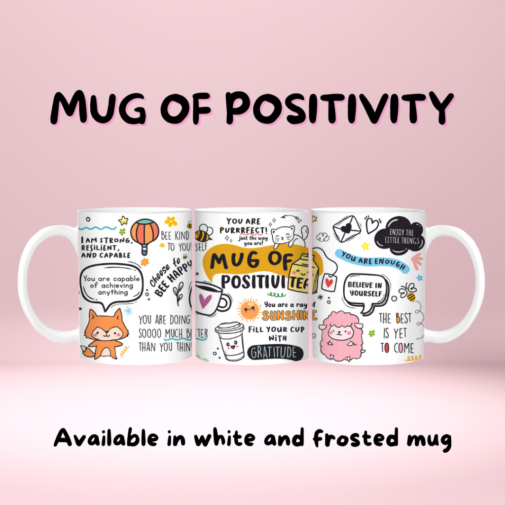 MUG OF POSITIVITY | Self Love Mug, Affirmation Mug, Positivity Mug ...