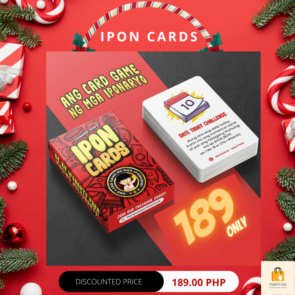 Chinkee Tan's Ipon Cards Ang Card Game ng mga Iponaryo | Shopee Philippines