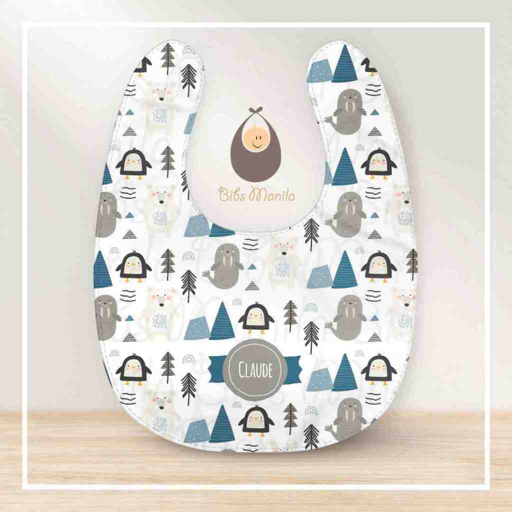 Bibs Manila Arctic Friends Personalized Bib | Shopee Philippines