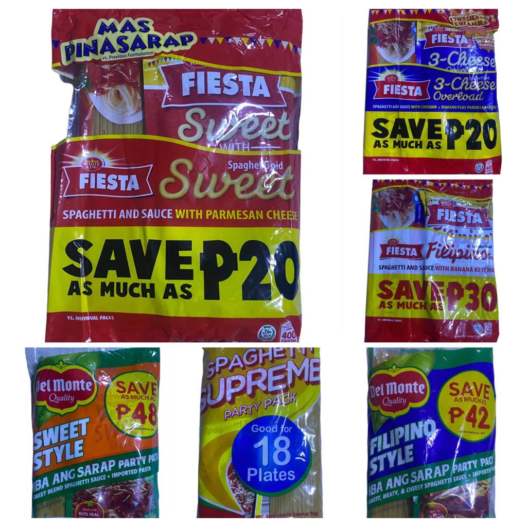 Spaghetti Party Packs (UFC, Fiesta, Del Monte) | Shopee Philippines