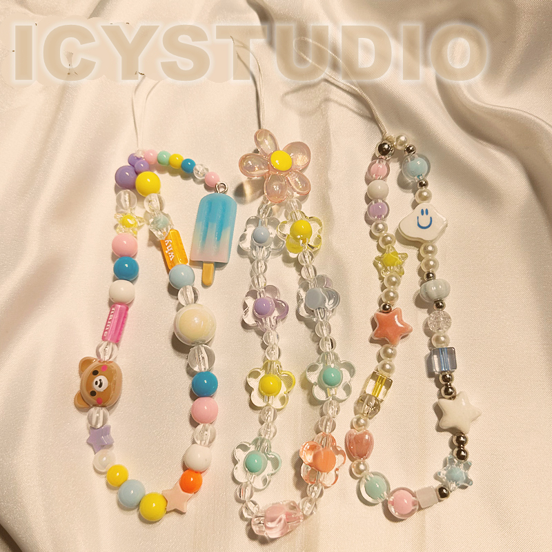 Mobile phone case pendants, mobile phone hanging chains, colorful ...
