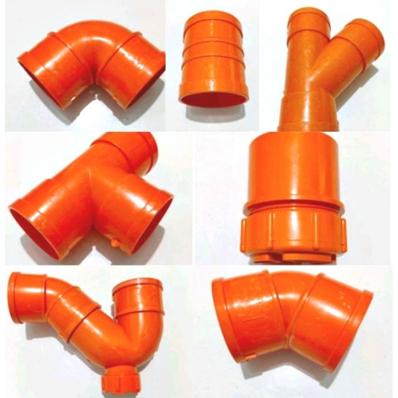 Pvc Orange Fittings 2" Elbow, Tee, Wye, P-trap, Clean Out per pc ...