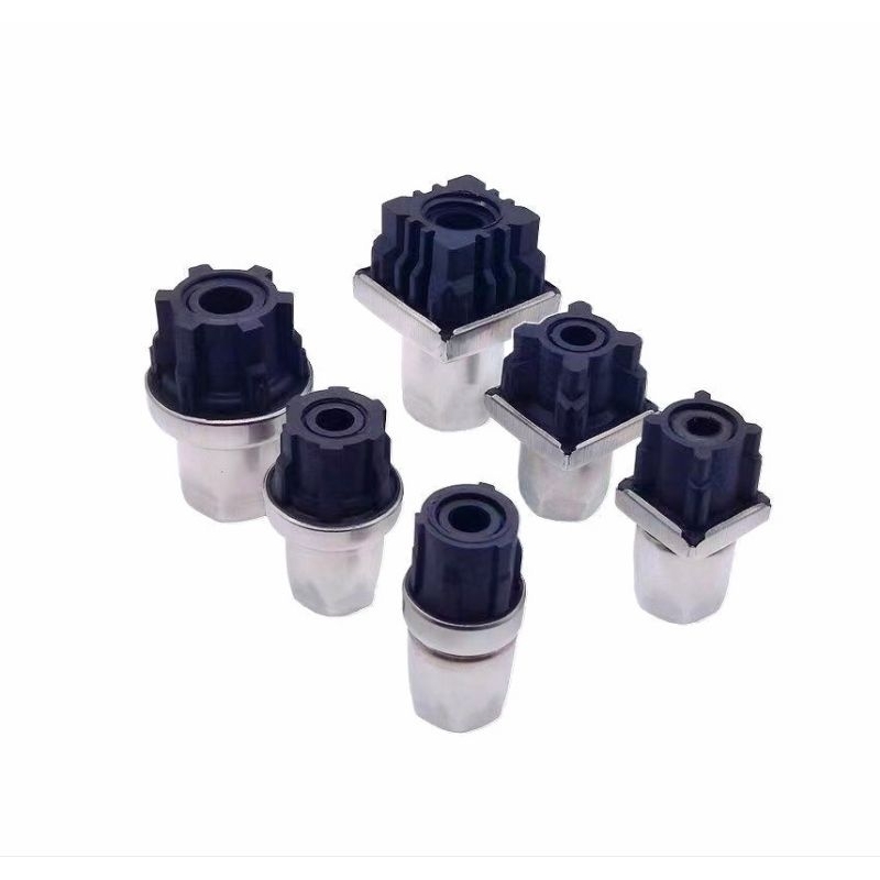 STAINLESS Pin Foot Plug Semi-Steel Adjustable Foot Plug Stainless ...