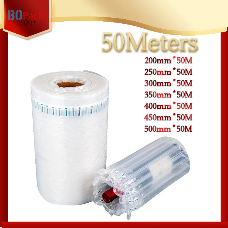 50M Air Column Wrap Roll Inflatable Air Filled Bags Packaging Film ...