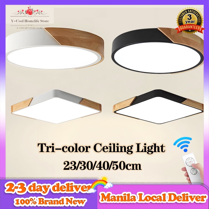 3 Colors LED Ceiling Light 12W 18W 24W 36W Chandelier Center Ceiling ...
