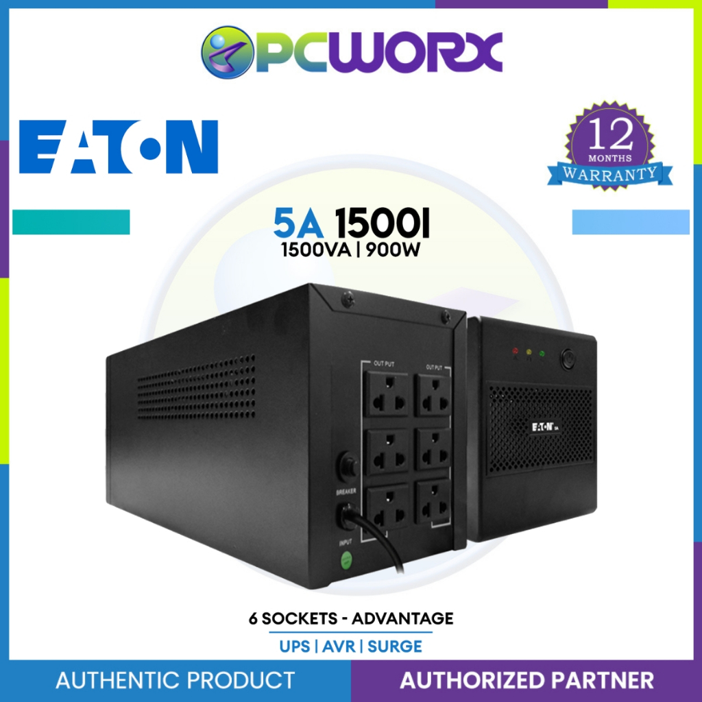 Eaton Eaton 5A 1500I-NEMA 1500VA/900Watts Line Interactive UPS | Shopee ...