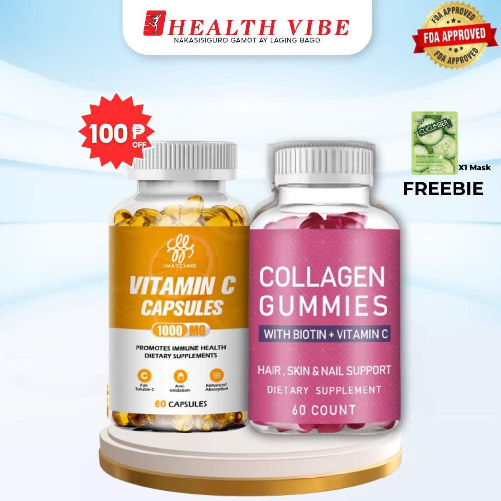 Collagen Gummies with Biotin + Vitami C Hair, Skin & Nail Support 60 ...