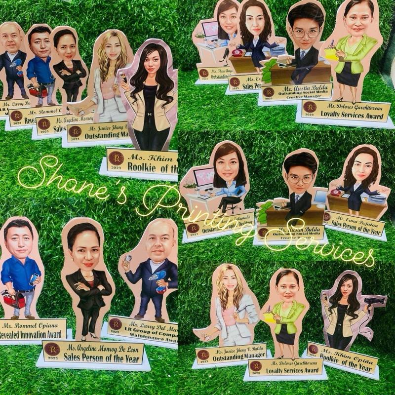 CARICATURE STANDEE CUSTOMISED CAN REQUEST YOUR DESIGN | Shopee Philippines