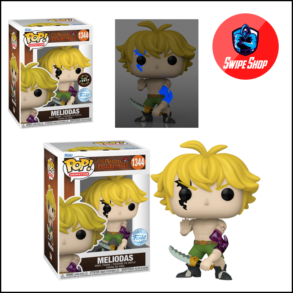 Funko Pop Meliodas in Demon Mode Seven Deadly Sins Glow Chase Exclusive ...